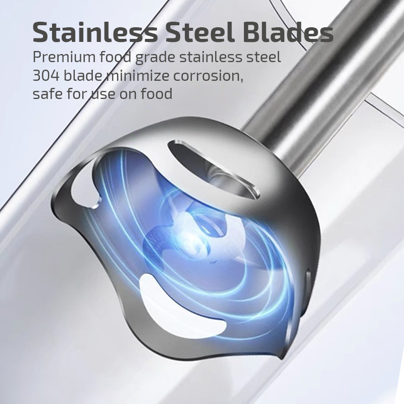 PowerPac Hand Blender Food Preparation with Stainless Steel Blade 600W ...