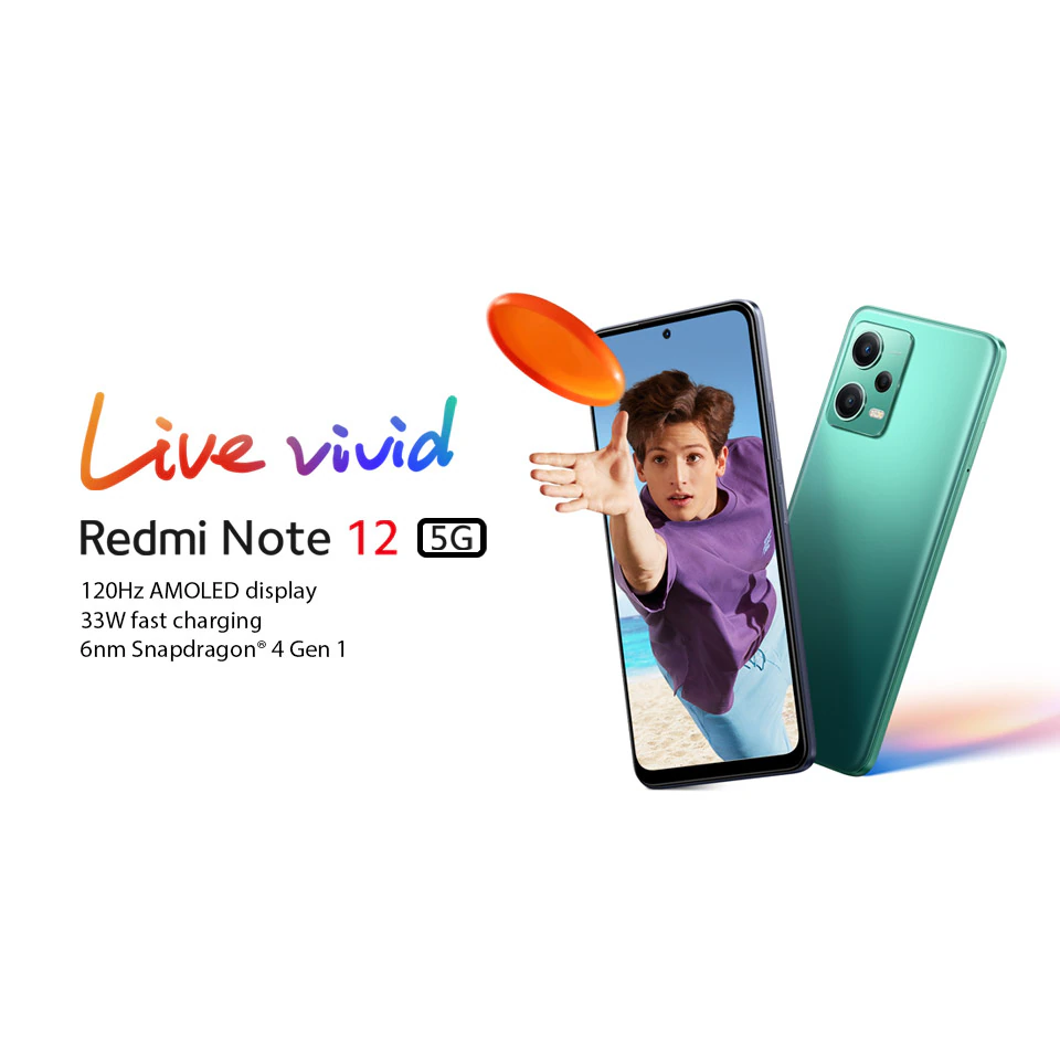Xiaomi Redmi Note 12 5G (8GB RAM+256GB ROM) Smartphone | Shopee Singapore