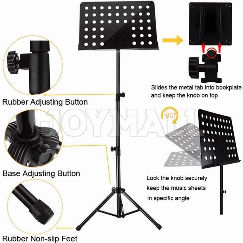 SG Music Stand Heavy Duty Music Stand Foldable Conductor / Quran Stand ...