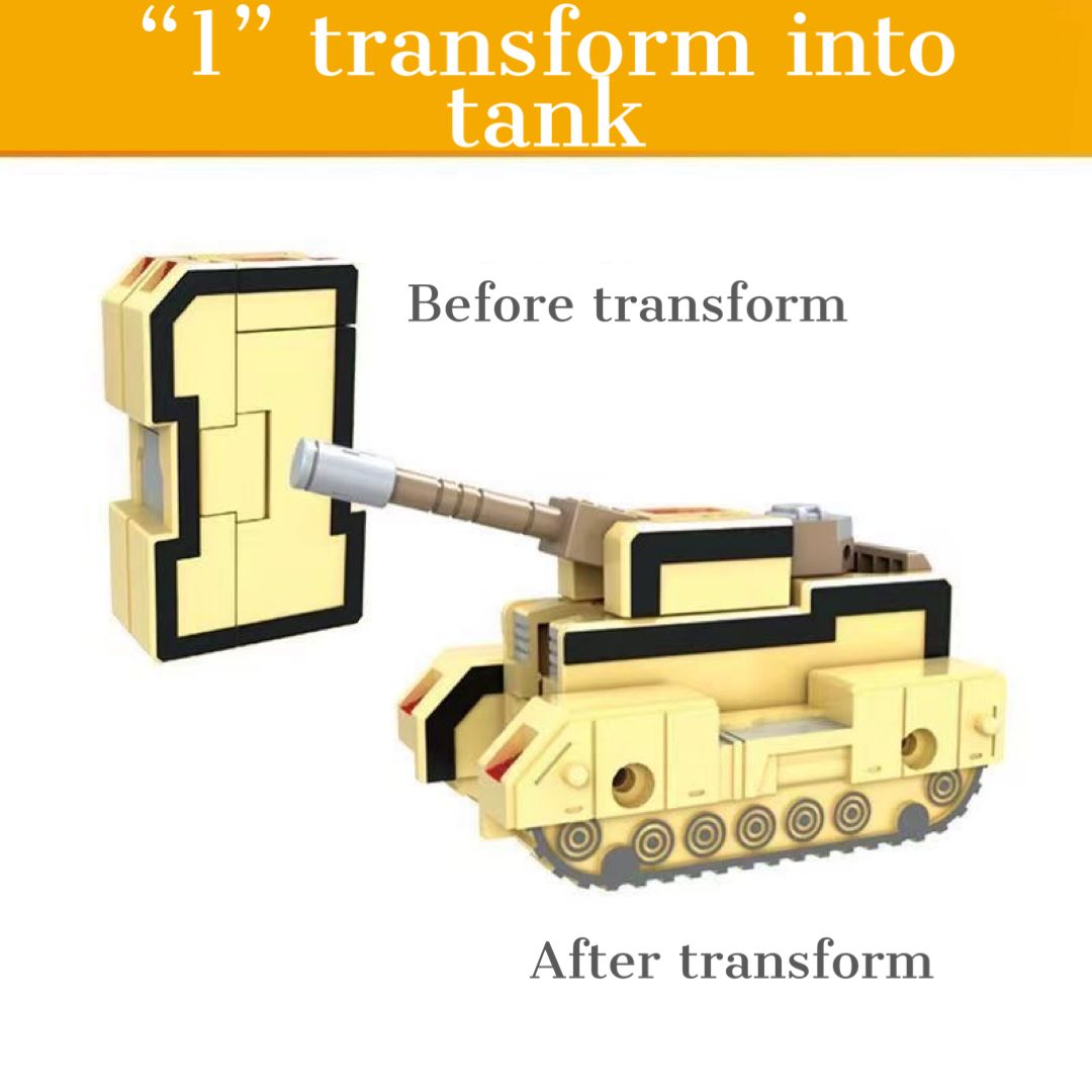 Kids Toys Digital Transformation Toy Letter Transformer Toy Alphabet ...