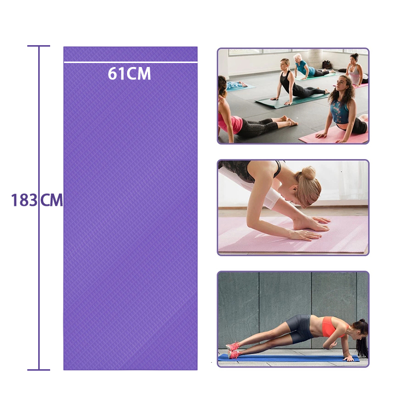 [SG Stock] TPE Yoga Mat Foldable10/8/6MM Thick Anti-skid Sports Fitness ...