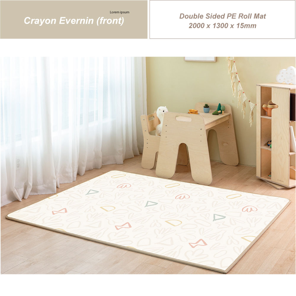 Parklon PE Roll Mat Double Sided - Crayon Evernin (15mm) | Shopee Singapore