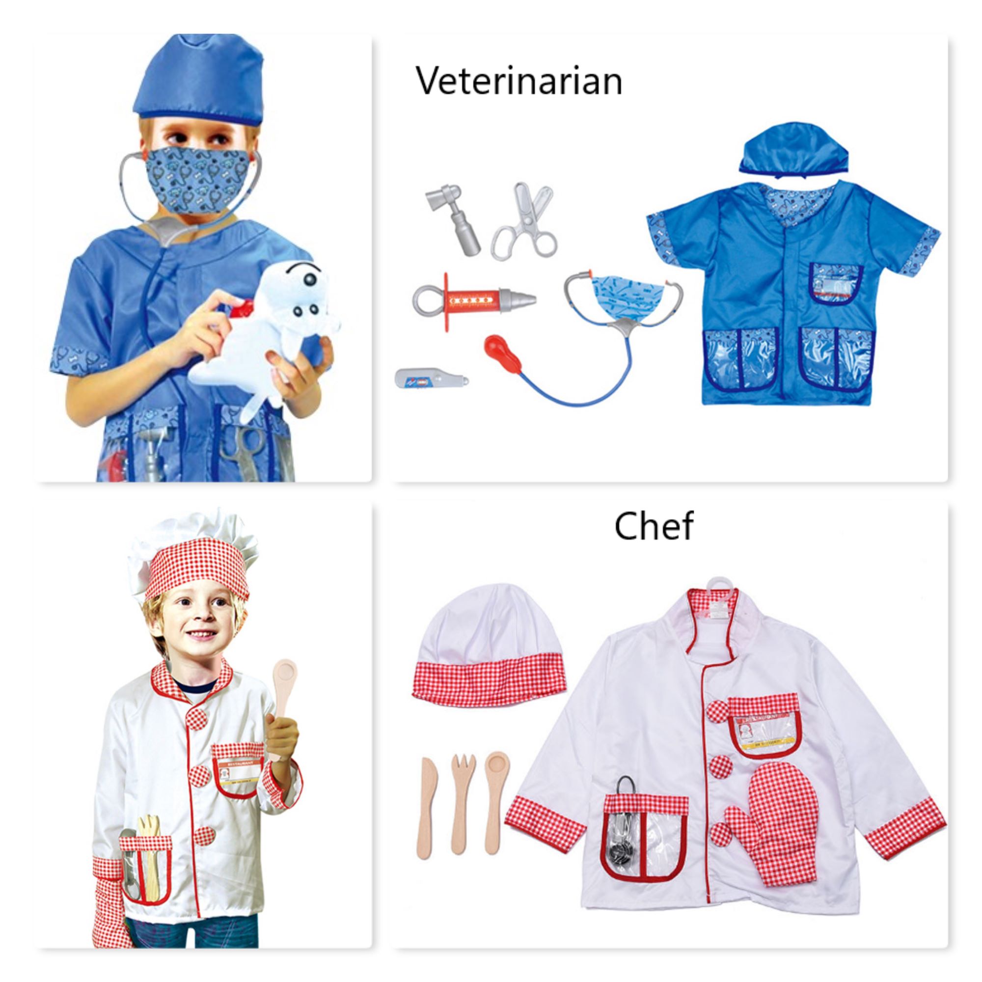 Kid's Costume Childrens School Occupation Career Day Role Play Cosplay ...