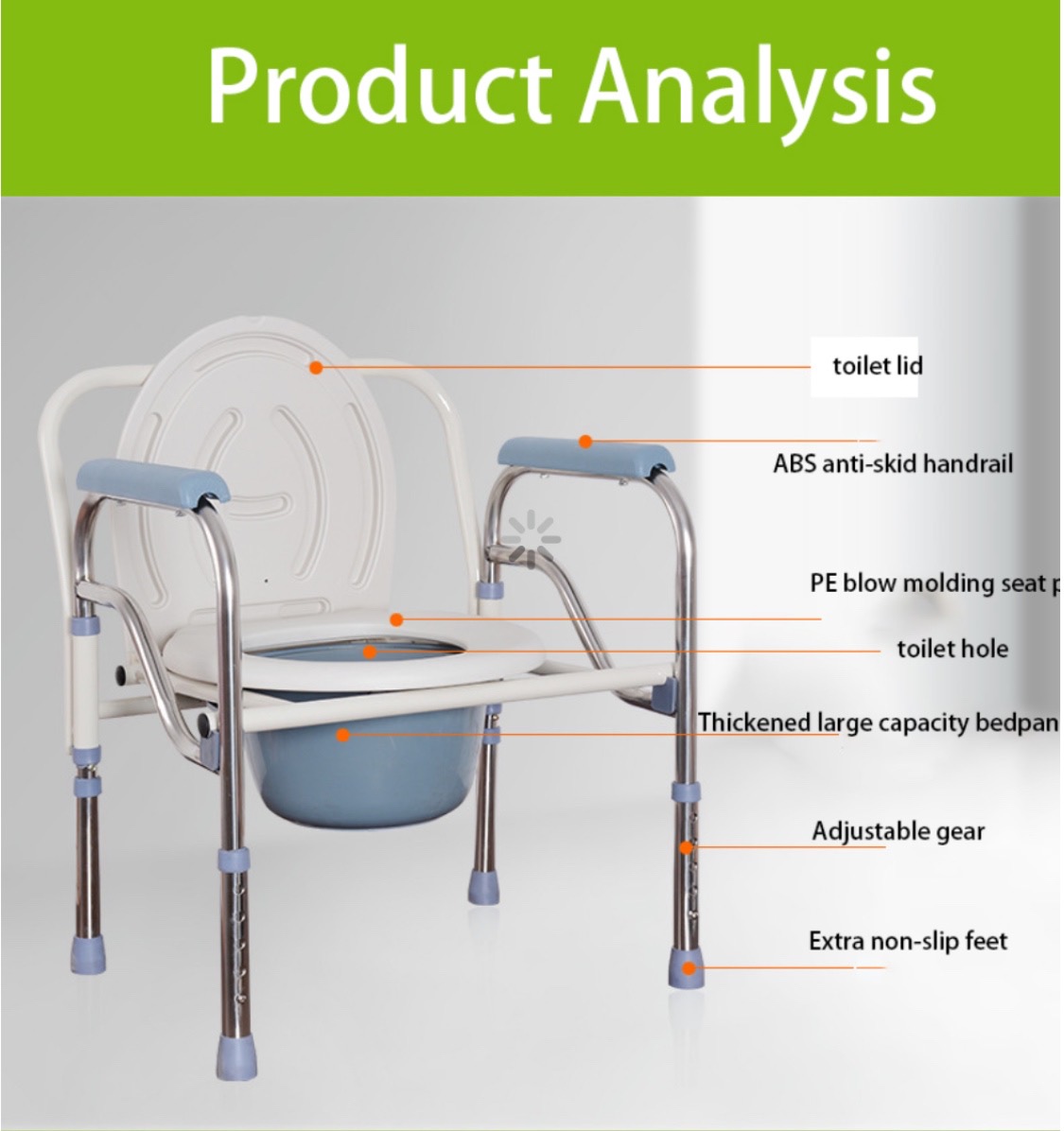 Commode [🇸🇬GETS] ♿️ Stainless Steel Commode Chair with or without ...