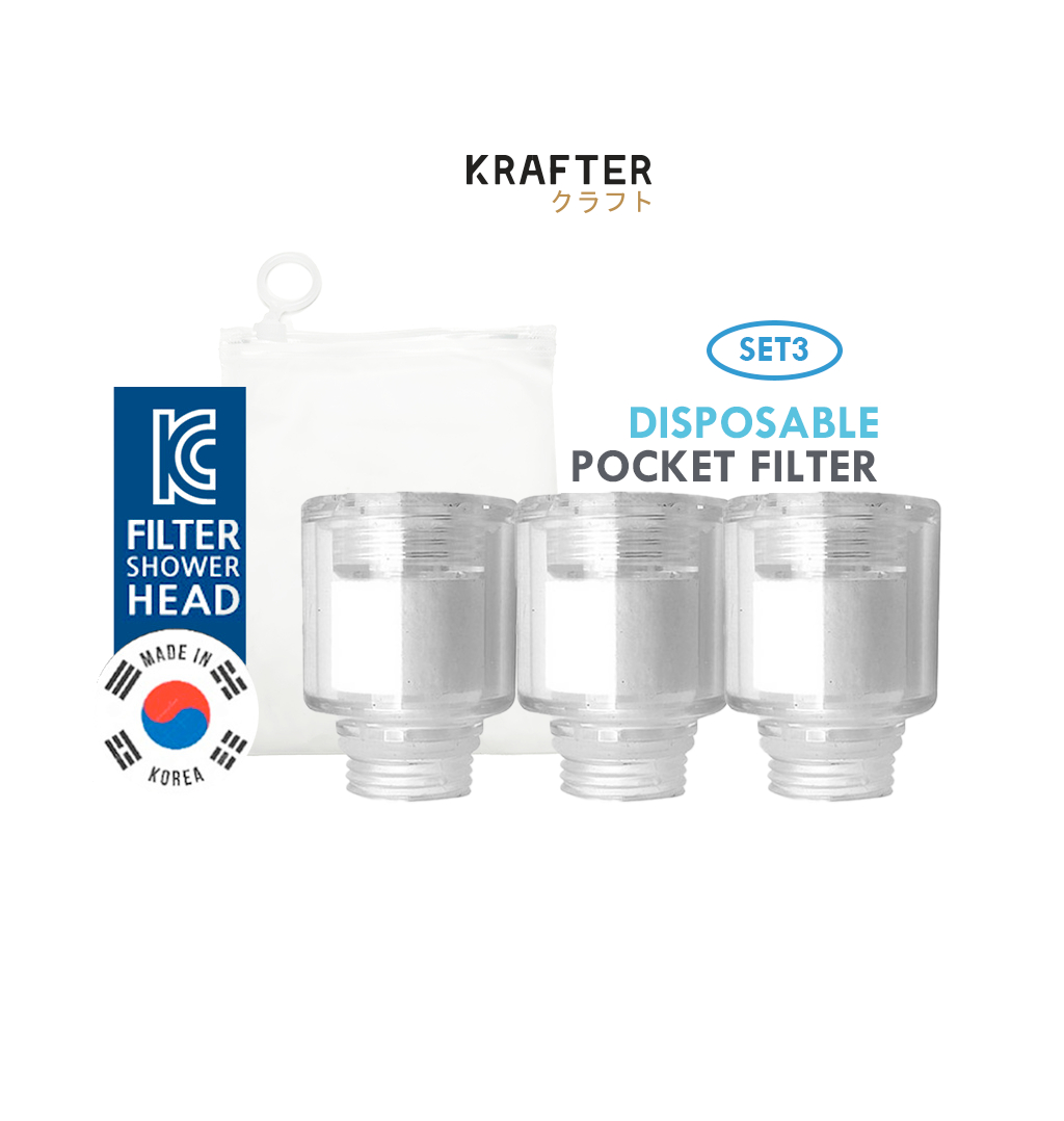 😍Korea Travel Shower Filter (Pocket Size) Rust / Impurities Removal ...