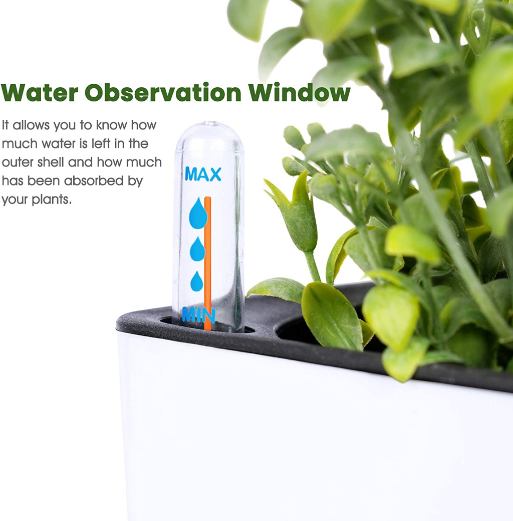 [SG] IMP HOUSE Self Watering Planter with Water Level Indicator Square ...