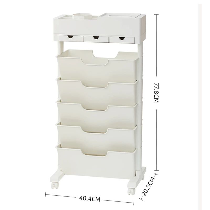 Large Capacity Deskside Book Rack Portable Bookshelf Storage Shelve ...