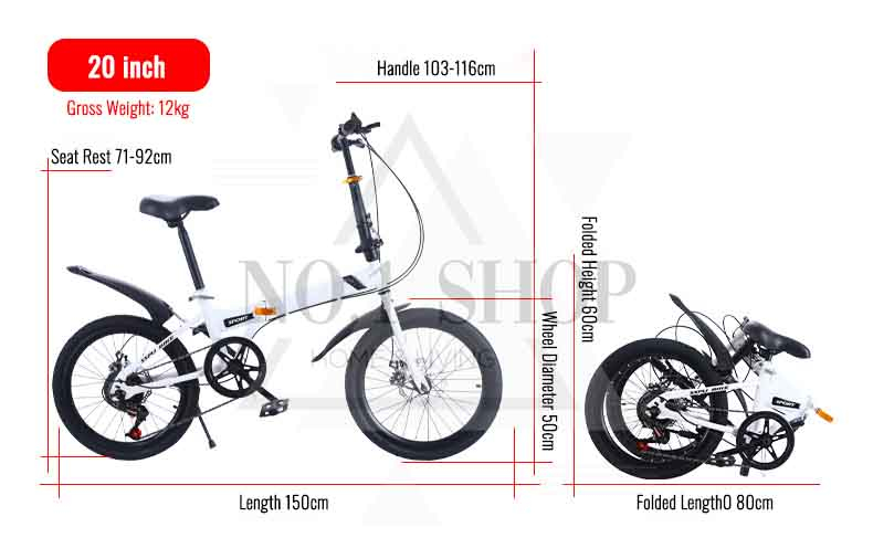 🇸🇬【Ready Stock】20 inch Carbon Fiber Folding Bike / Leisure Bicycle ...
