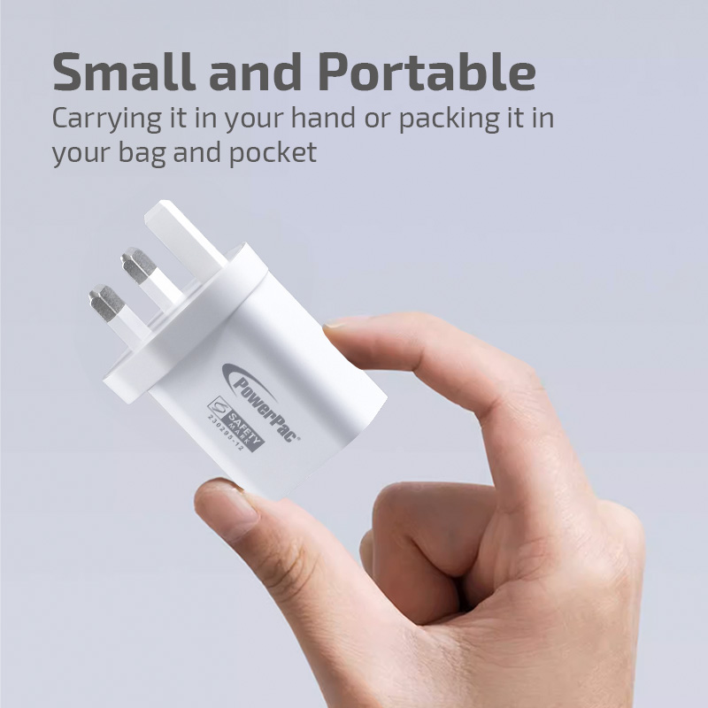 PowerPac 17W Charger Smart Charge 2X USB Charger, Fast Charger | TYPE A ...