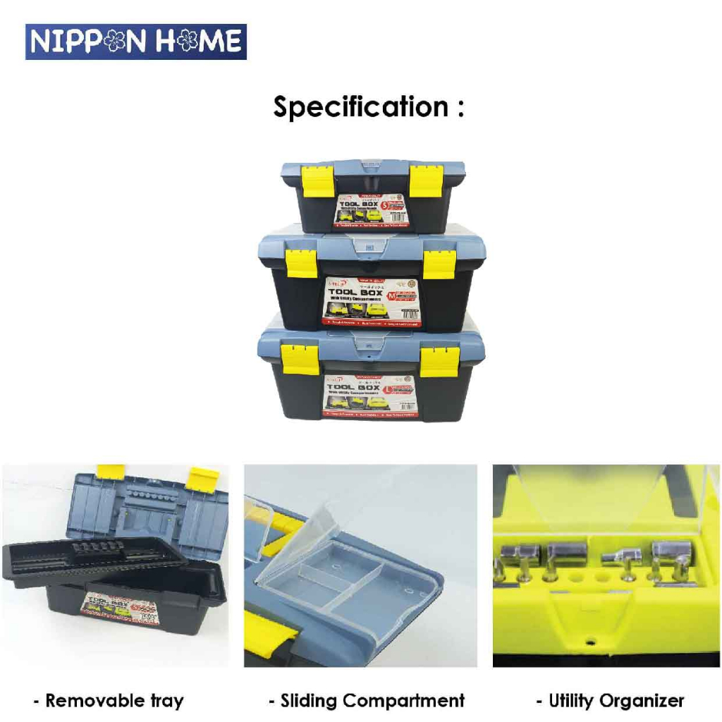 [Hardware] A-Tech Tool Box With Utility Compartments 3 Sizes Available ...