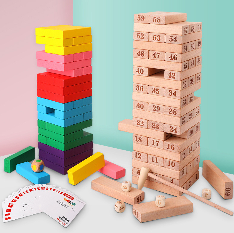 🇸🇬【54PCs】Big Size Blocks for Kids / Wooden Block / Building Block ...