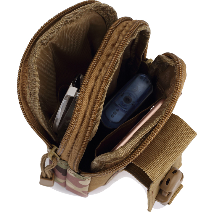 P&D Tactical Waist Pouch EDC Molle Waist Bag Belt Phone Pouch Hiking ...