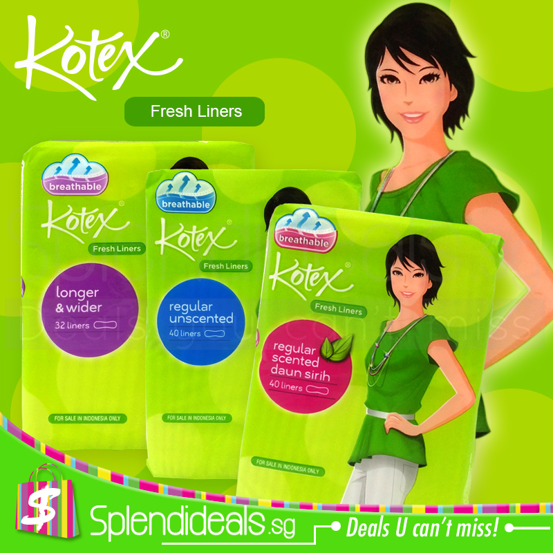 [ SPLENDIDEALS SG ] KOTEX FRESH PANTYLINERS | SANITARY PADS - Regular ...