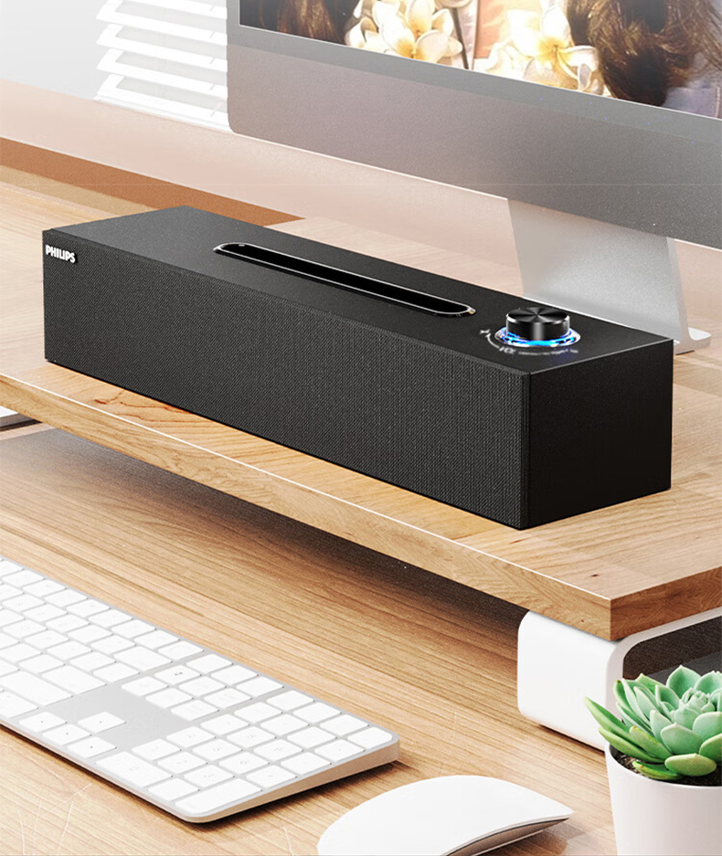 Philips Mini Surround Soundbar Speaker System with Wireless Bluetooth 5 ...