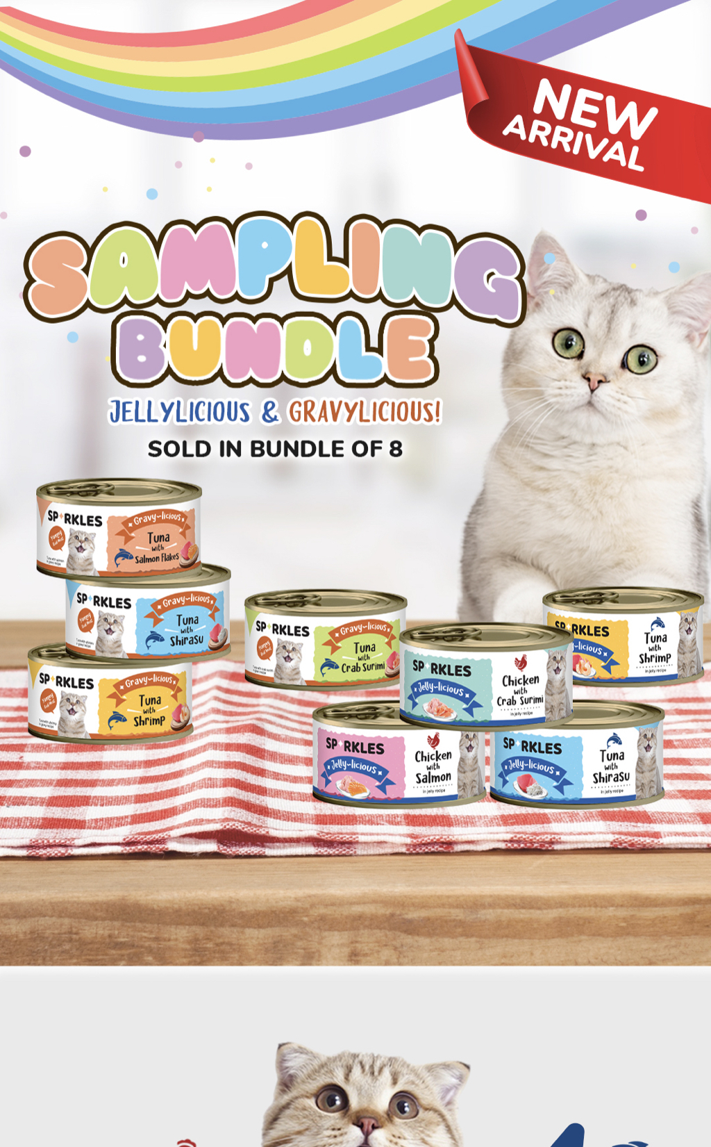[Sampling Bundle] Sparkles Gravylicious & Jellylicious Halal Cat Wet ...