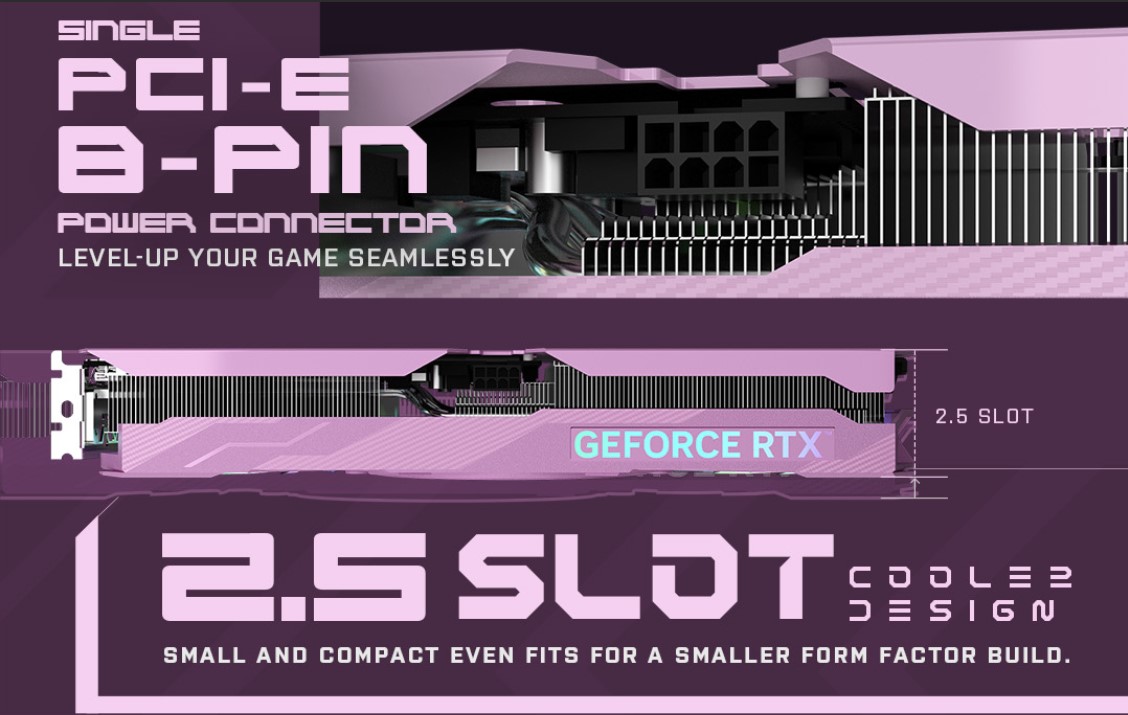 GALAX NVIDIA GeForce RTX 4070 RTX4070 EX GAMER PINK 12GB GDDR6X DLSS 3 ...