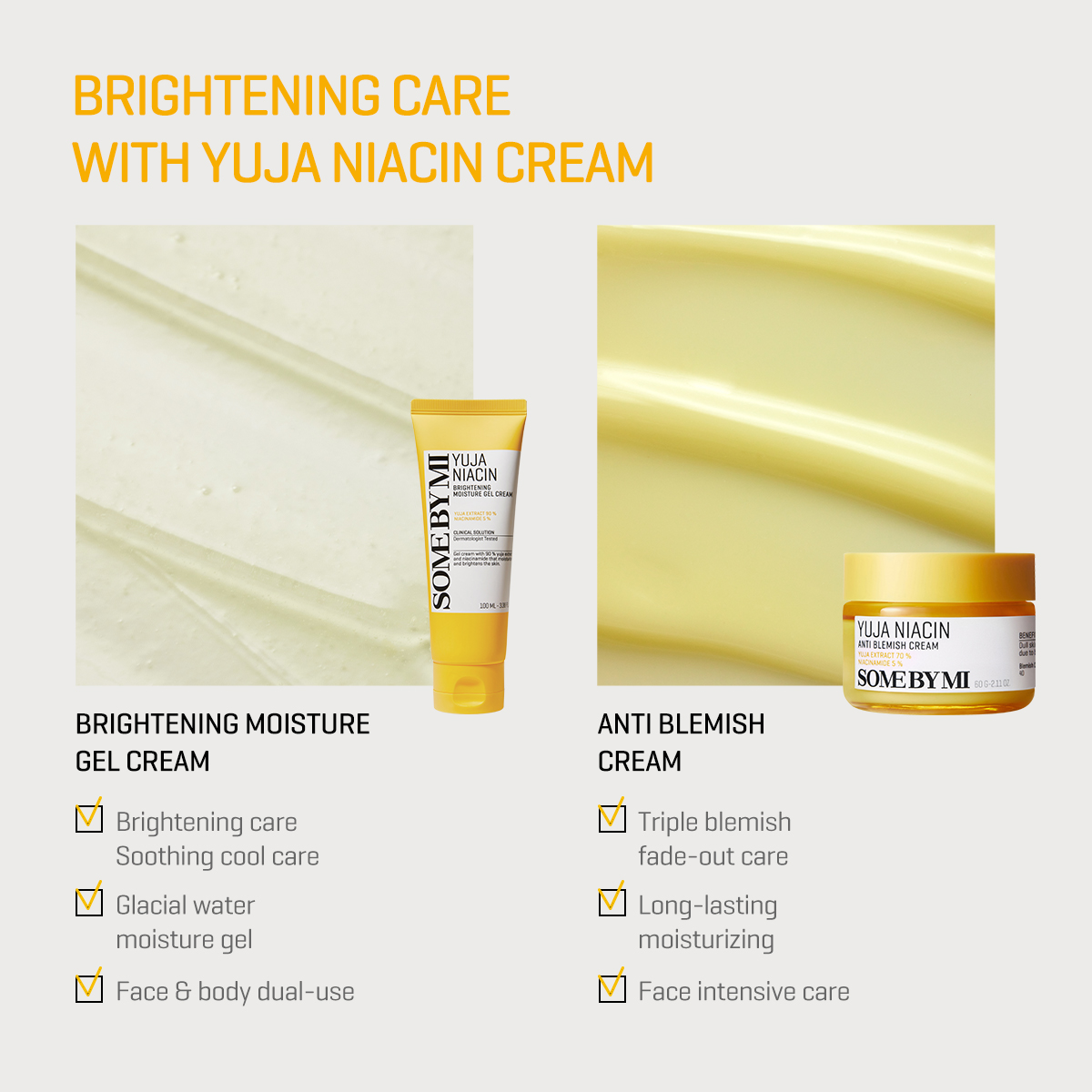 SOMEBYMI YUJA Niacin anti blemish cream 60g [Niacinamide, Vitamin C ...