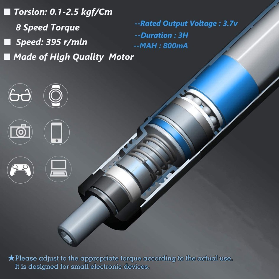 Jakemy JM-Y02 Plus Precision Electric ScrewDriver Adjustable 8 Torque ...