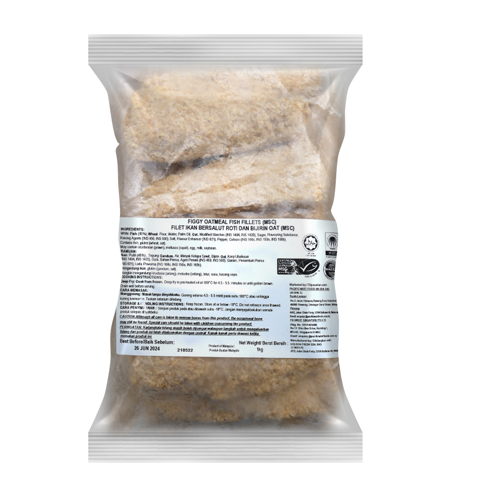 [SEACO] MSC Figgy Oatmeal Fish Fillet - 1kg | Shopee Singapore