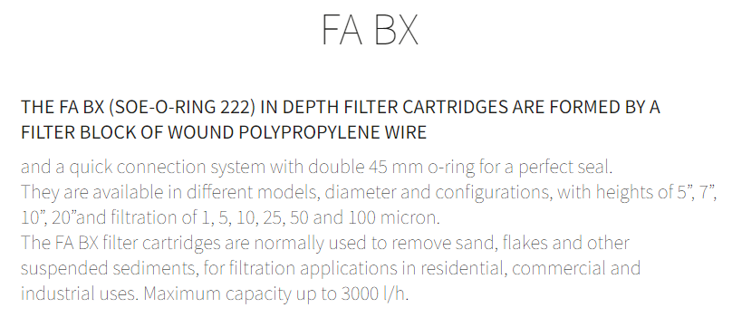Atlas Filtri x sgPlumbMart FA 10 BX 25 micron Cartridge Filter | Shopee ...