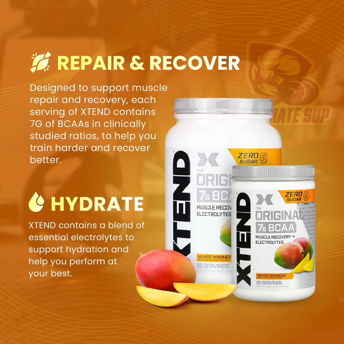 Xtend BCAA, The Original 7G BCAA, Amino Acid Hydration, Electrolytes ...