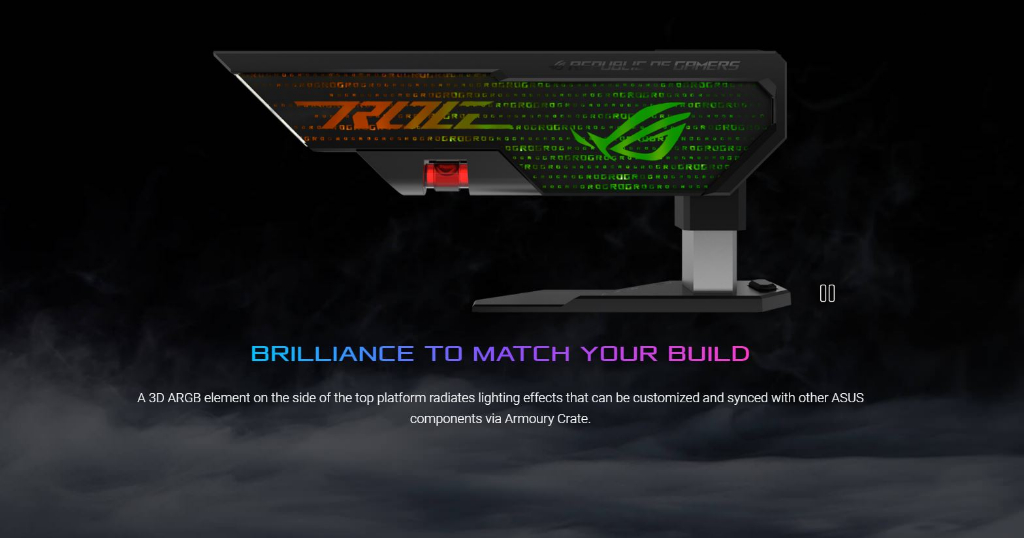 ASUS ROG HERCULX / WINGWALL RGB GRAPHIC CARD GPU HOLDER / STAND XH-01 ...