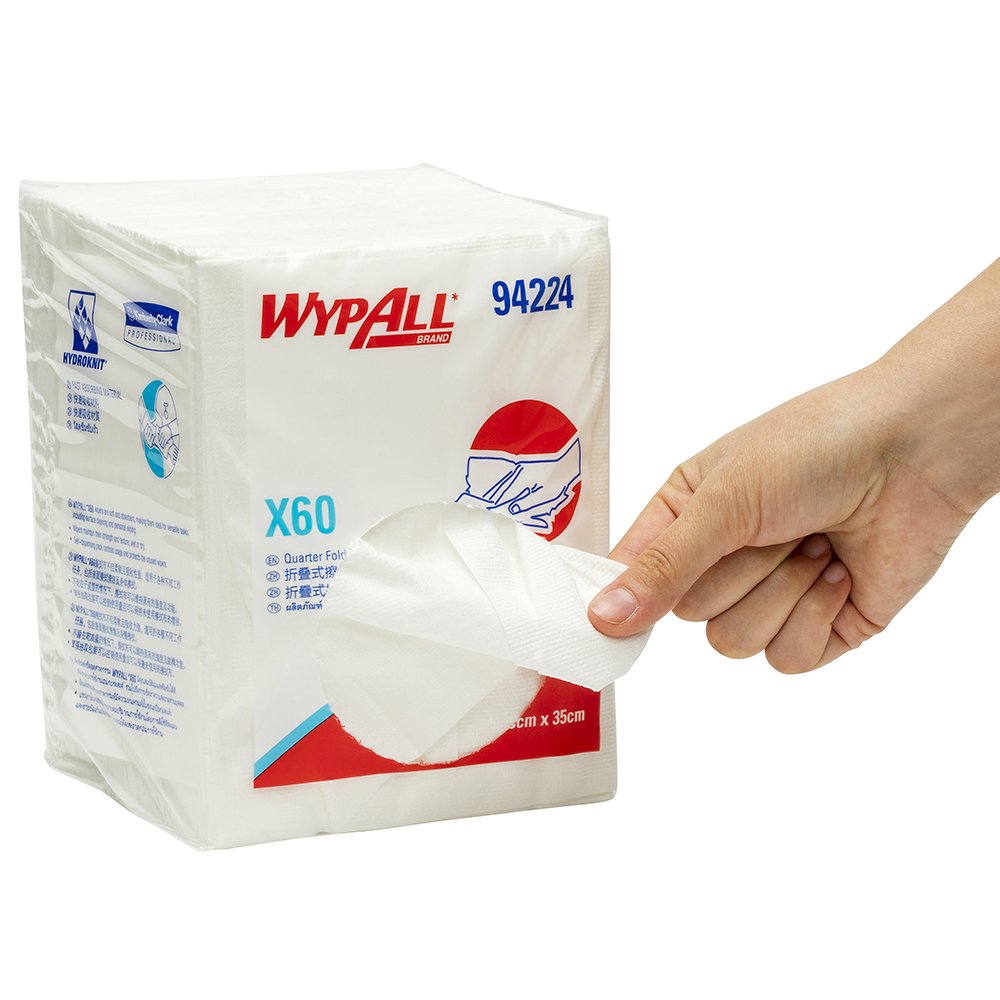 Kimberly Clark Professional WypAll® X60 Quarter Fold Wipers 94224 ...