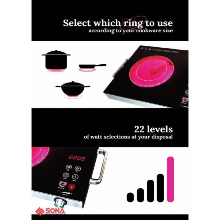 Sona SIC3302 Multi-Function Infrared Cooker Ceramic Plate (Free ...