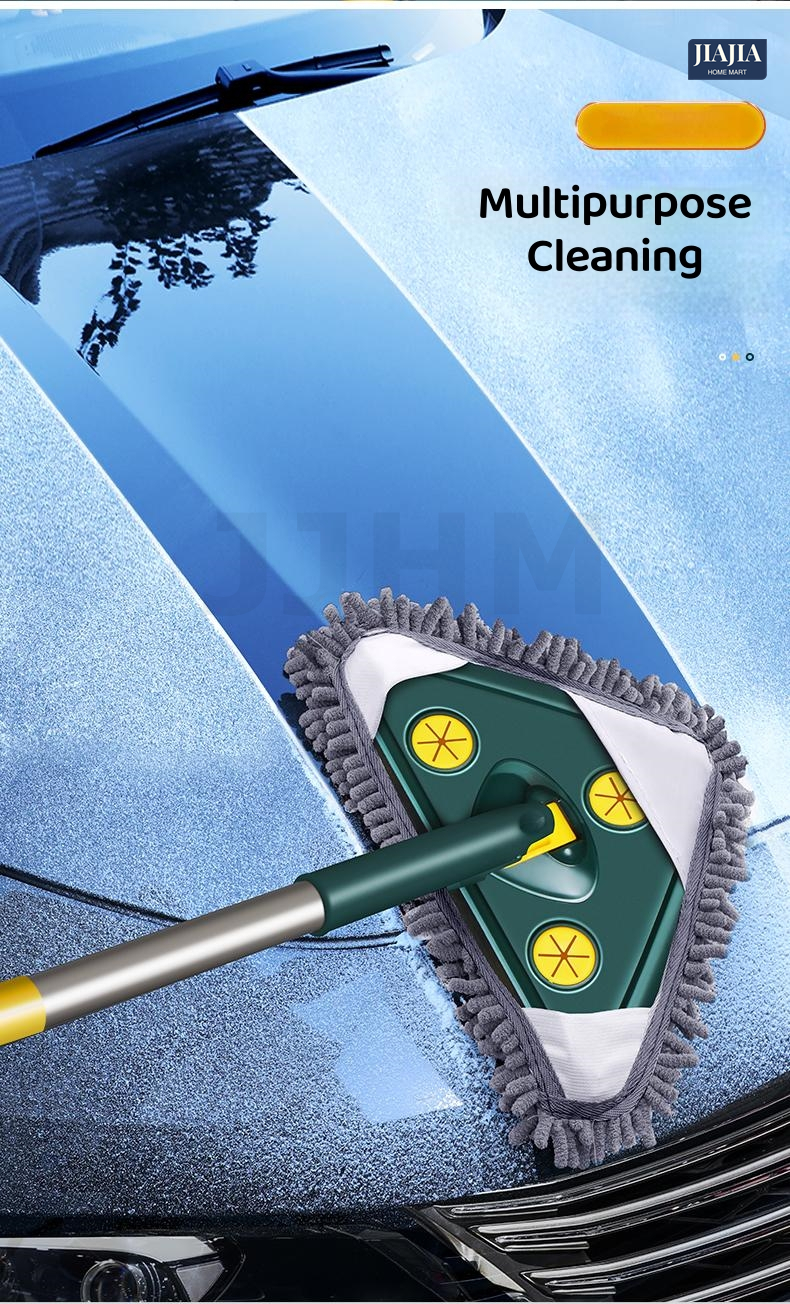 SG IN STOCK Triangular Mop 360° Rotatable 150cm Type Easy Drainage ...
