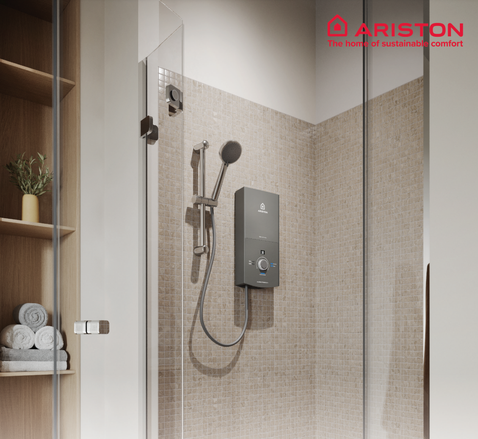 ARISTON ELECTIC INSTANT WATER HEATER BUILT IN ELCB DIGITAL TEMPERATURE ...