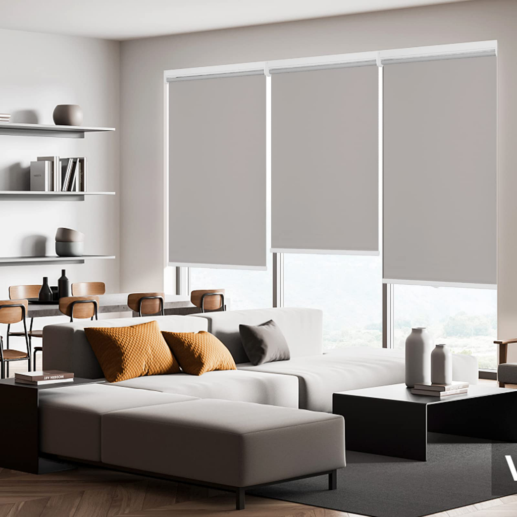 Blackout Roller Blinds Blackout Window Shades Window Blinds with Spring ...