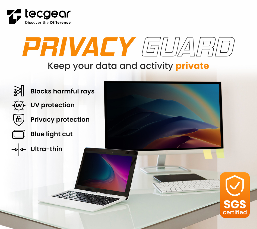[SG LOCAL] Tecgear 13.3 14 15.6 inch Laptop Privacy Screen Filter For ...