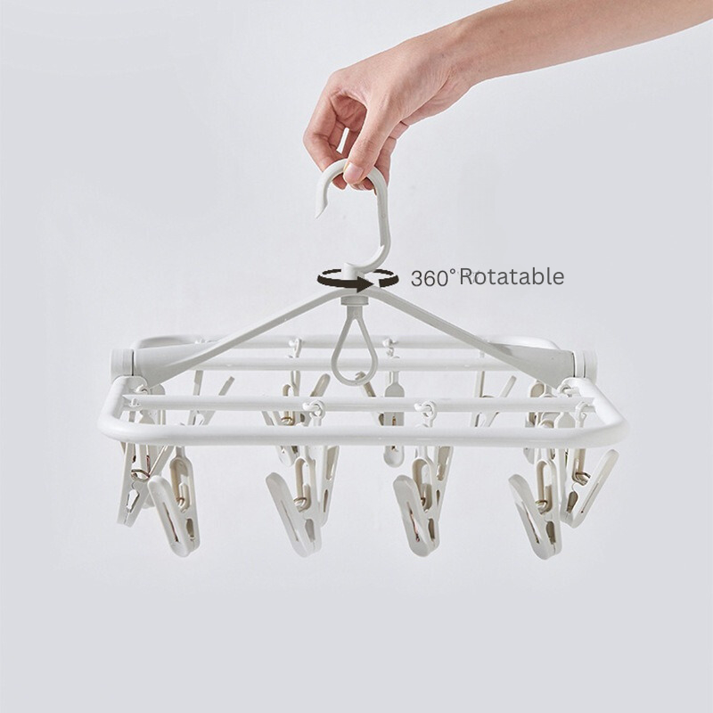[SG] IMP HOUSE 360° rotatable drying hanger with 20/32 clips Space ...