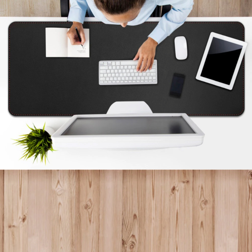 SG Waterproof Suede Base PU Mouse Pad Large Desktop Table Mat Laptop ...