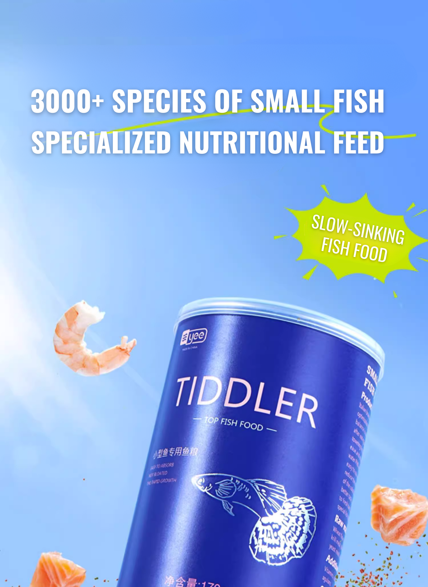 YEE Aquarium Fish Food For Small Fish, Goldfish, Neon Tetra Fish, Fish ...