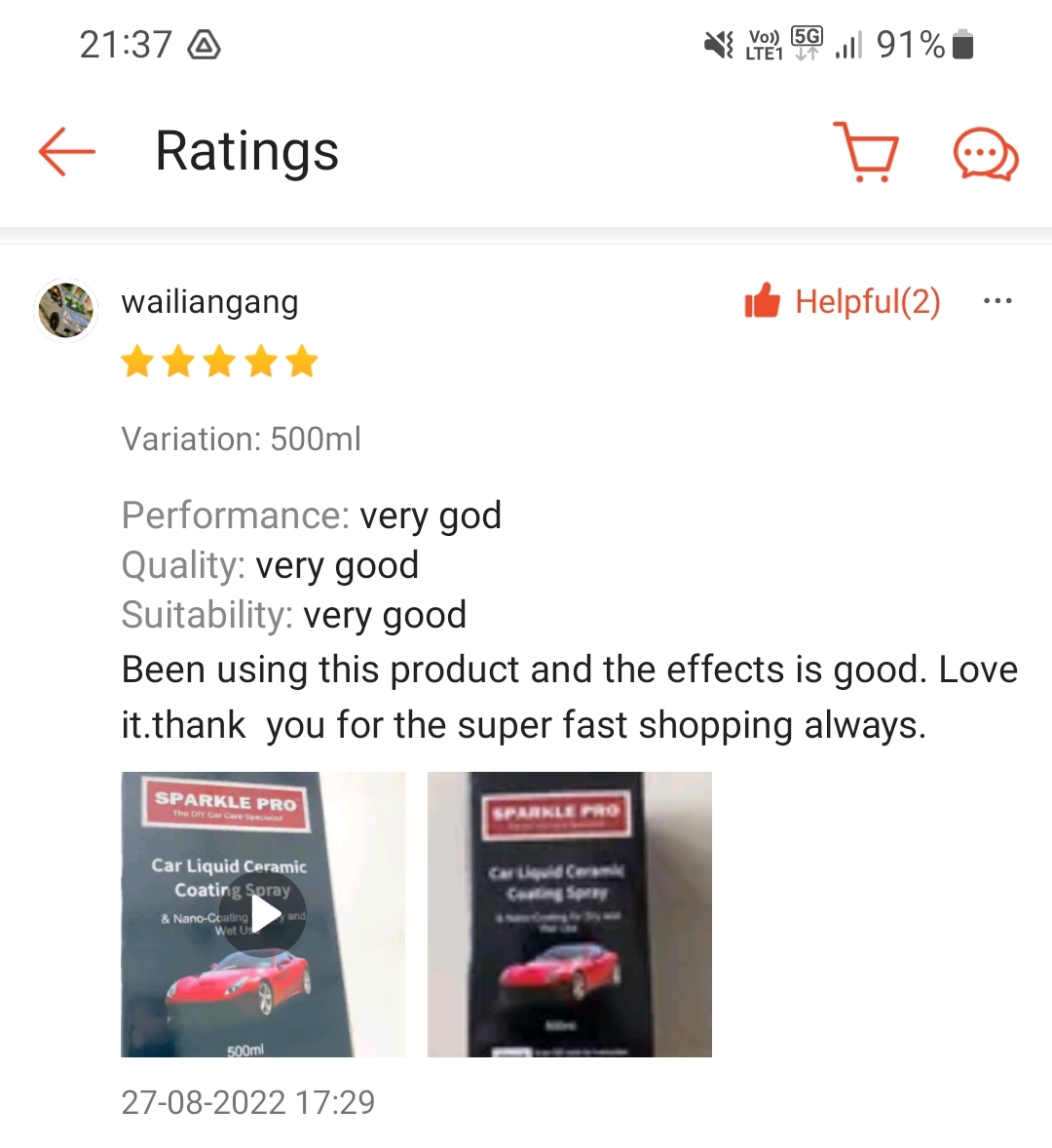 SPARKLE PRO™ Car Liquid Ceramic Coating Spray 500ml for Car Protection ...