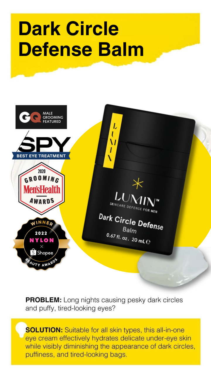 Lumin Men’s Dark Circle Defense Balm Anti-Aging Korean Eye Cream - Singapore Official Retailer ...