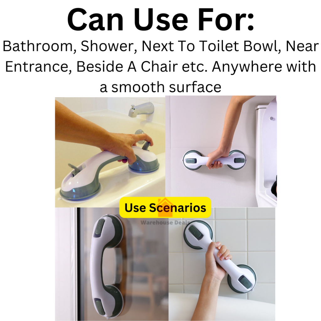 Safety Helping Handle Toilet Handrail Support Grab Bar | Shopee Singapore
