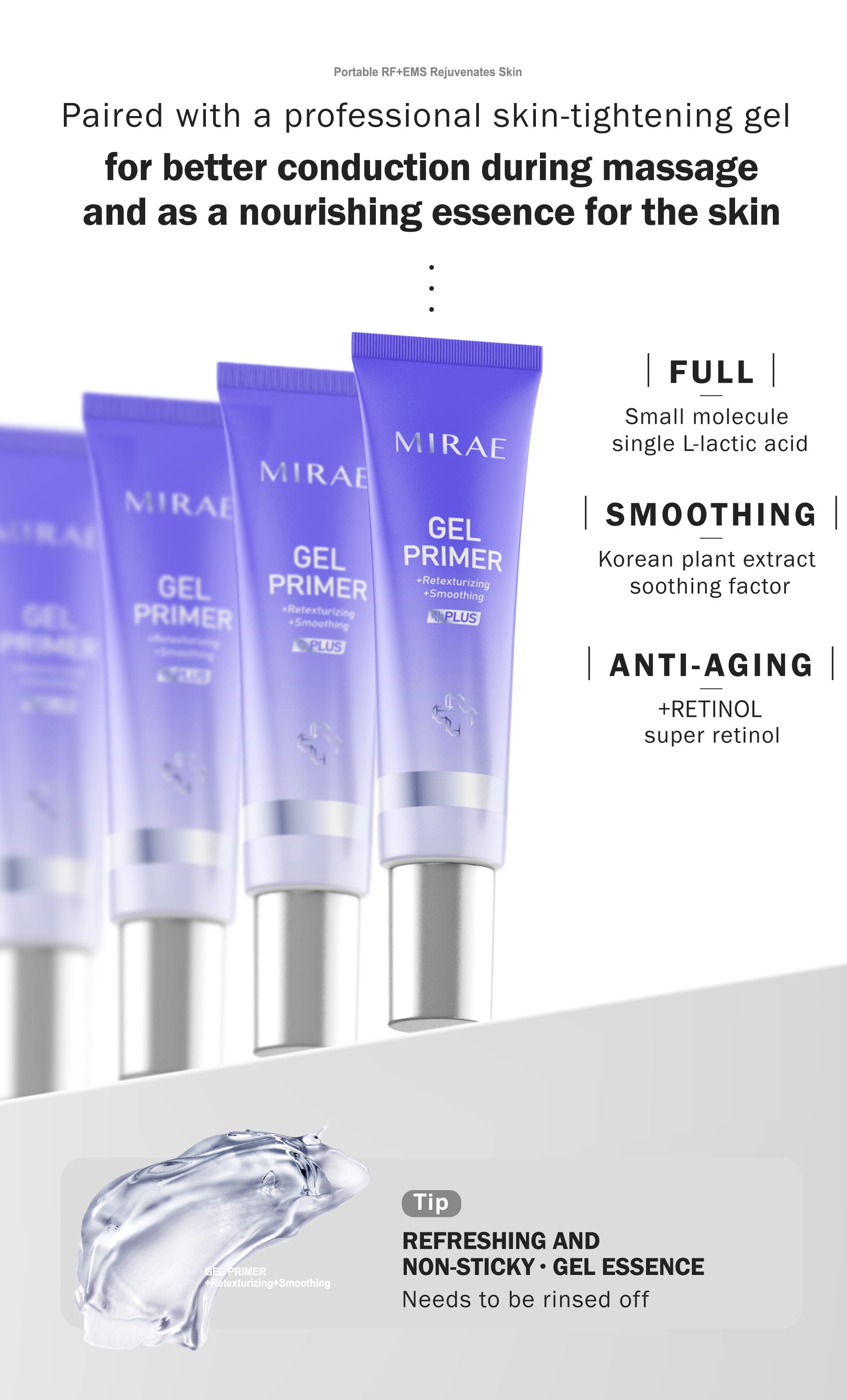 Mirae Gel Primer 30ml, a professional skin tightening gel | Shopee ...