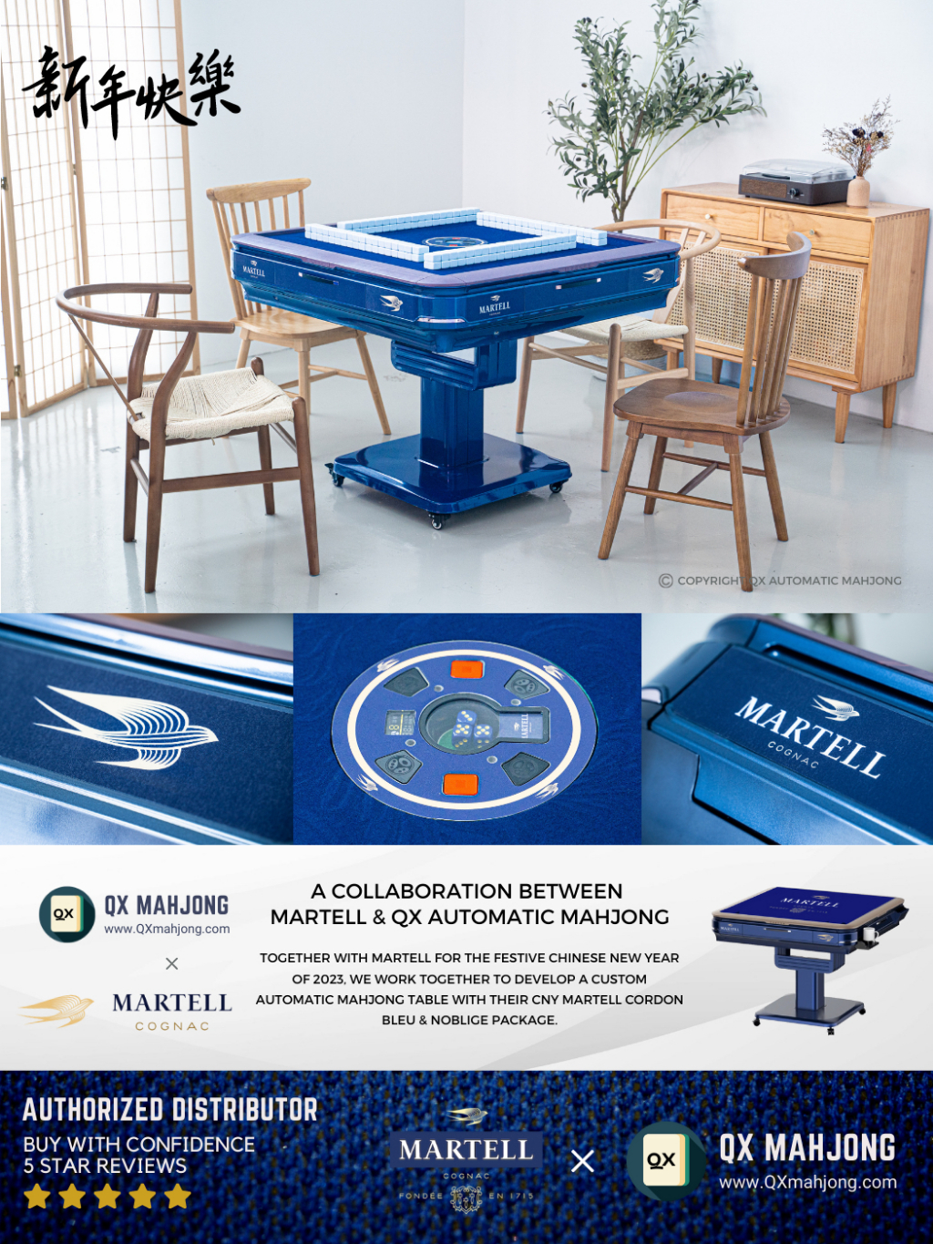 🀄(𝐒𝐆 𝐒𝐓𝐎𝐂𝐊𝐒) QX Automatic Mahjong Table (Kinetic) / Foldable Ultra Slim ...