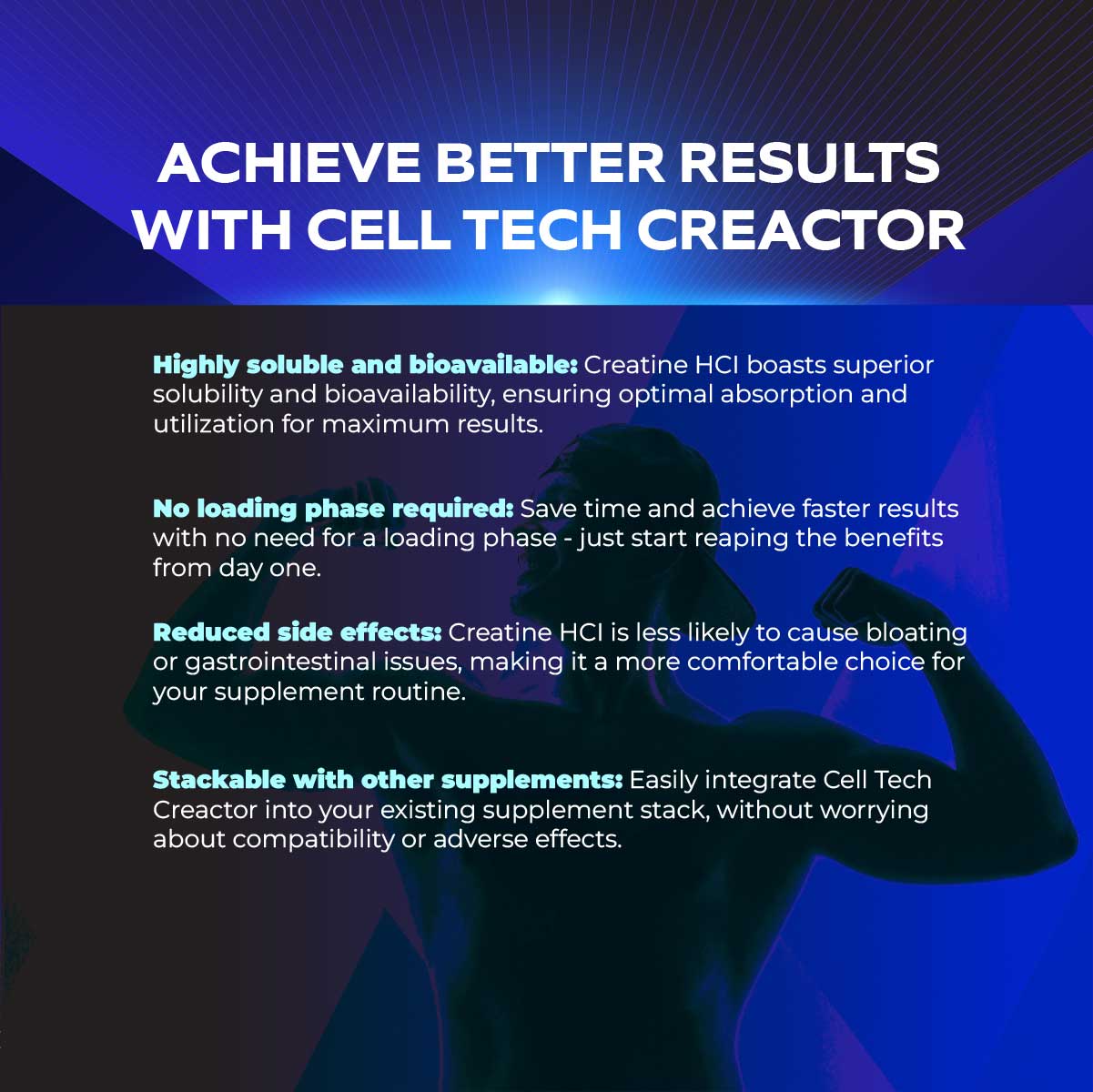 MuscleTech Cell Tech, Creatine HCI, Free-Acid Creatine, Increase ...