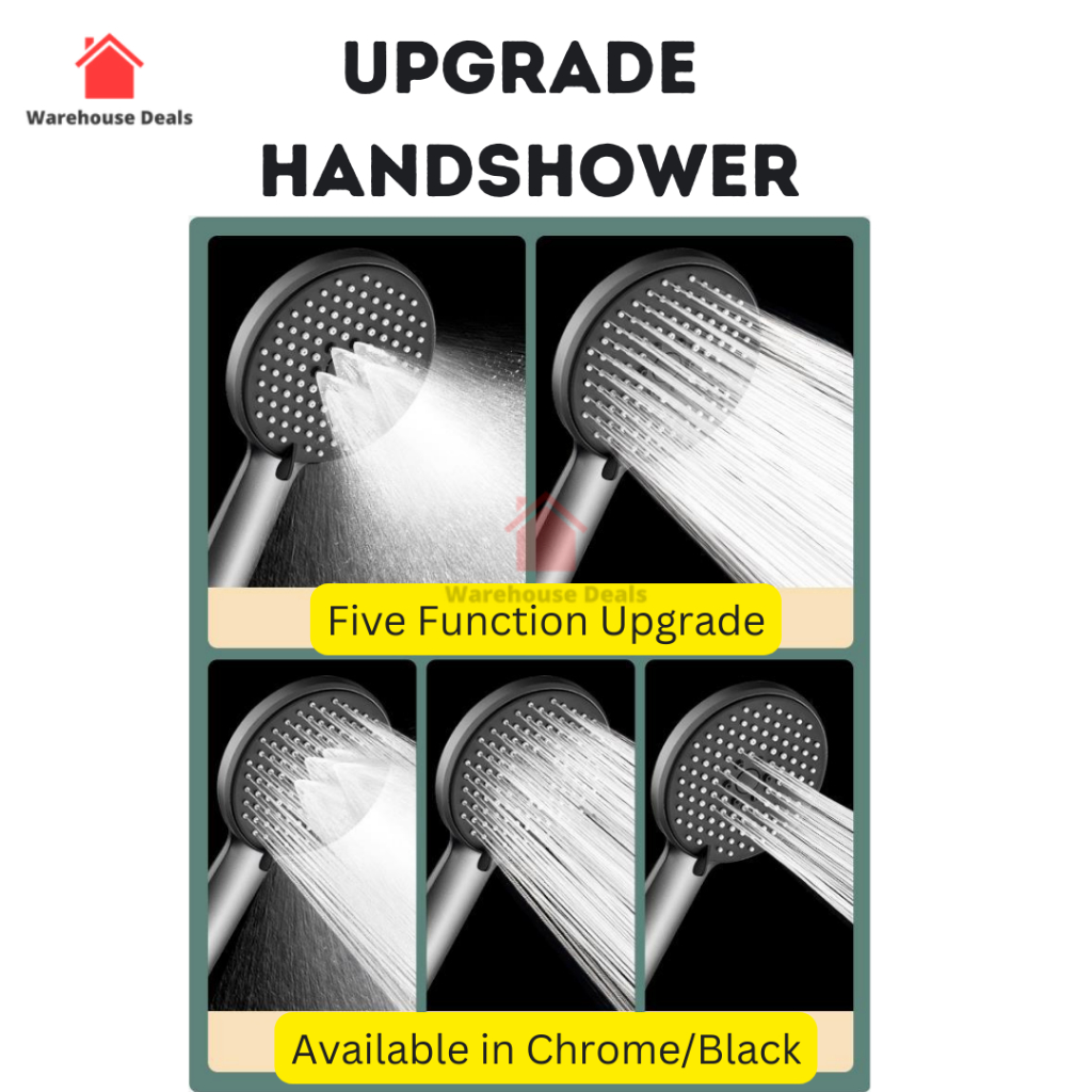 Hand Shower Set With Shower Head and Shower Bar High Pressure | Shopee ...