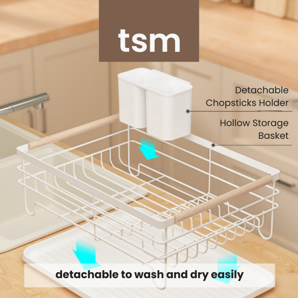 TSM Japanese Single Dish Rack Organizer | Minimalist Space Saving ...