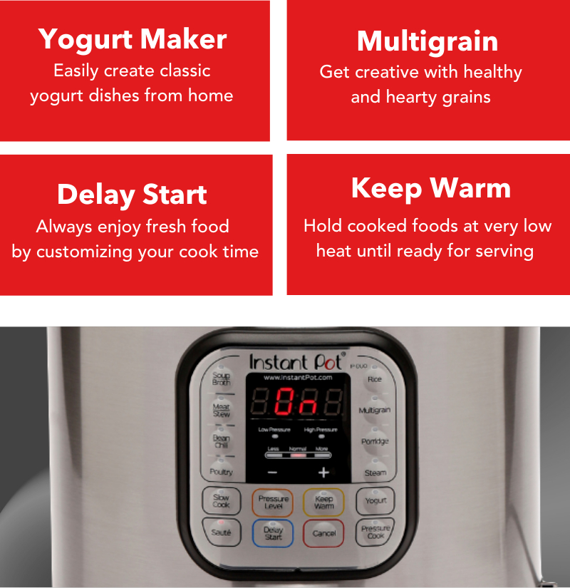Instant Pot Duo 7-IN-1, Multi-Use Programmable Pressure Cooker | Shopee ...