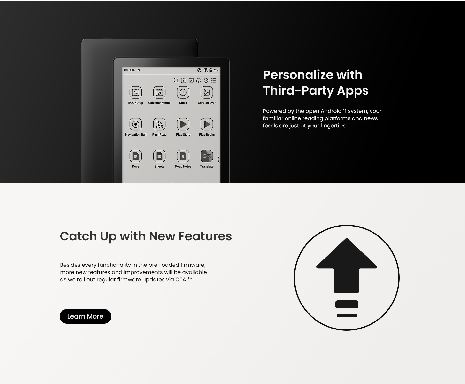 Onyx Boox Poke 5 E Ink Tablet Reader 6 Inch Quad Core Processor Android ...