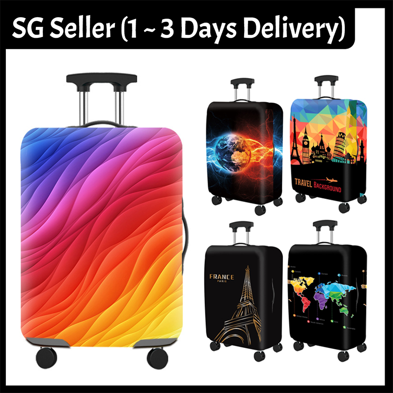 Luggage Cover | Suitcase Protector | Elastic Travel Case Protector ...