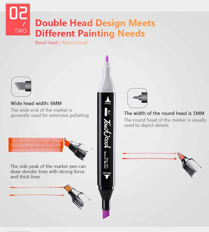 🇸🇬 Official Touchmark Art Markers Alcohol Highlighter Painting Coloring ...