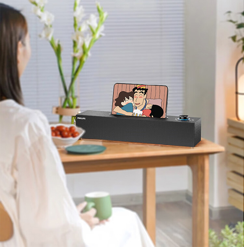 Philips Mini Surround Soundbar Speaker System with Wireless Bluetooth 5 ...