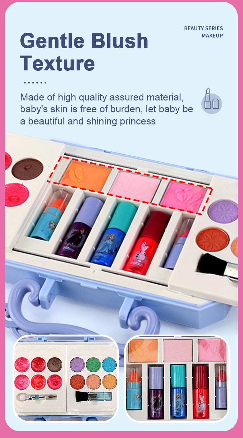 【SG Ready Stock】Frozen Elsa Princess Kids Non-toxic Mini Makeup Kit ...