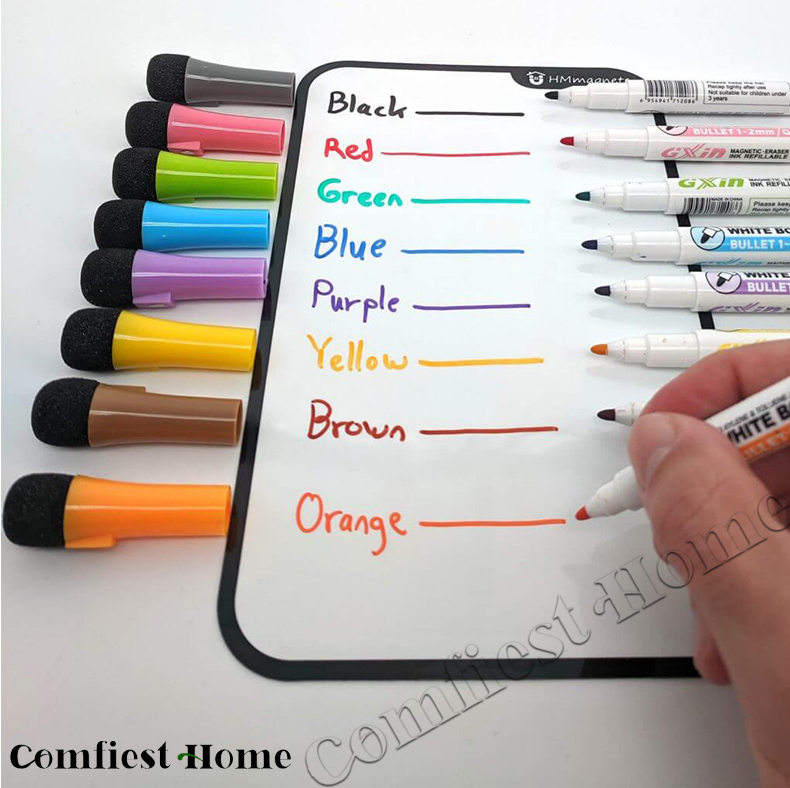 [SG Stock]12/8pcs Erasable Magnetic Whiteboard Markers Pen With Eraser ...